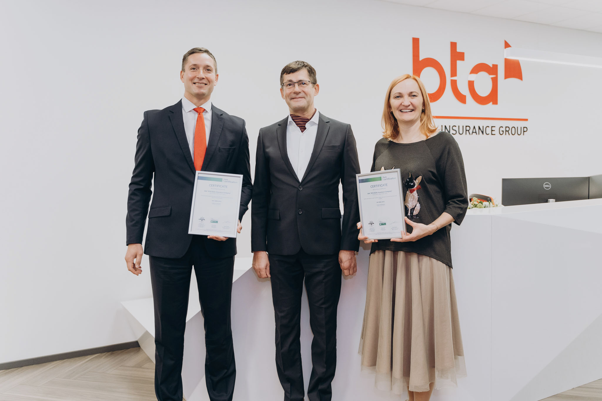 BTA invests in sustainability and receives two ISO certificates - BTA